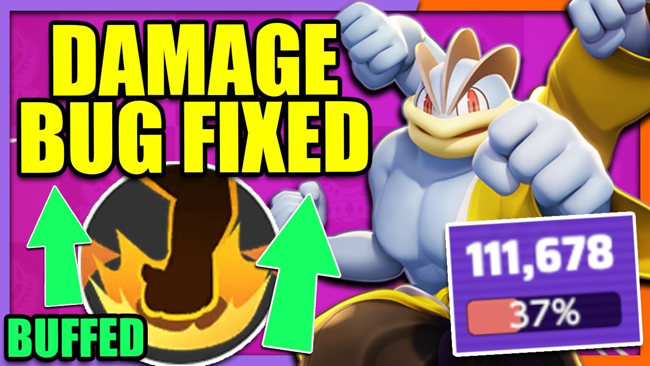 EMERGENCY BUG FIX makes MACHAMP Deal Damage again | Pokemon Unite - YouTube
