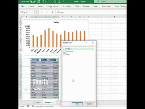 How to make a Dynamic Chart using Slicers in excel - YouTube