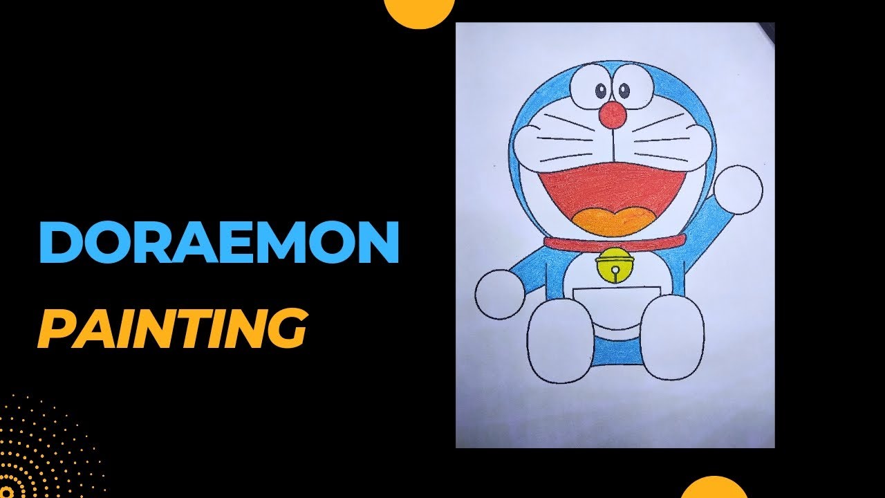 easy Doraemon painting and coloring for kids and toddlers. fun with ...