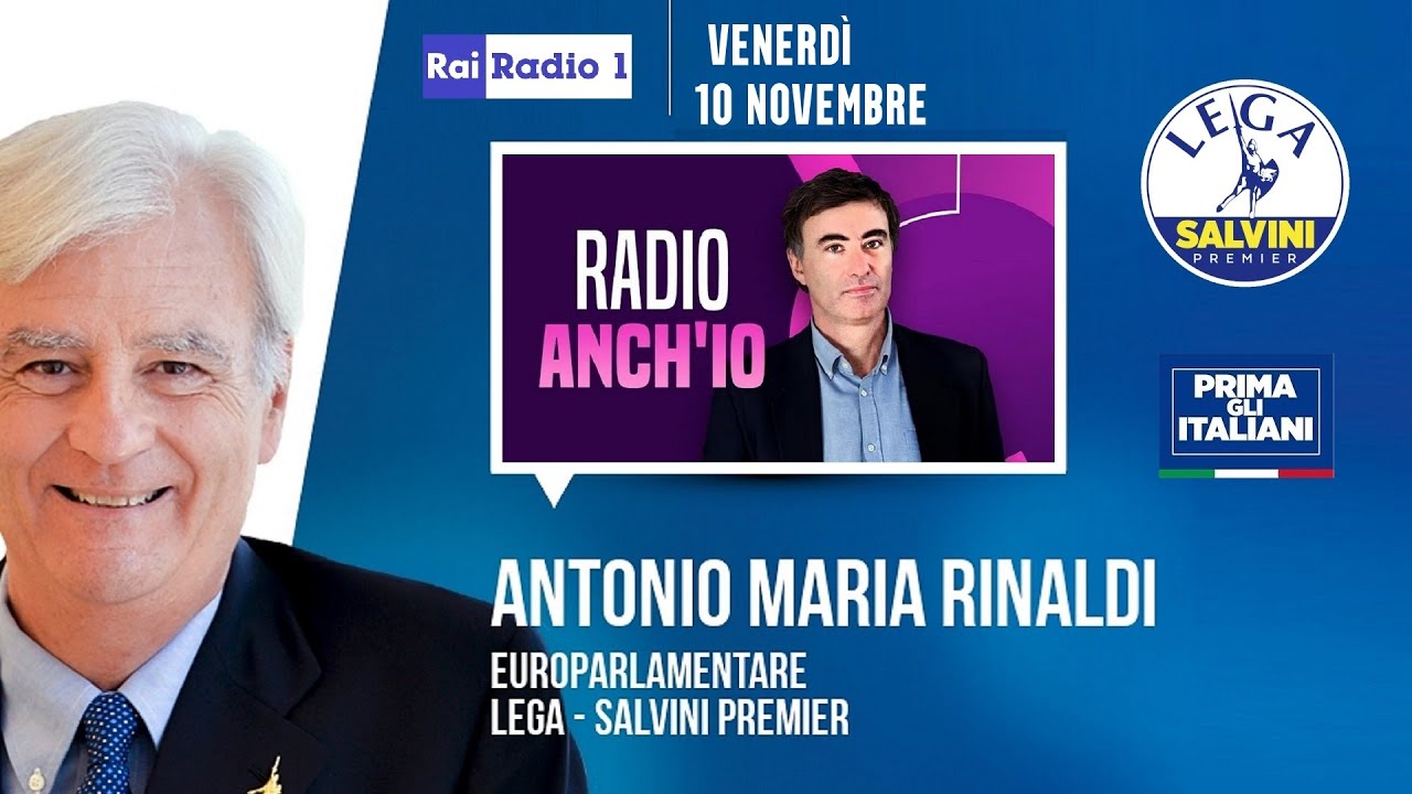🔴 Intervista radiofonica all'On. Antonio Maria Rinaldi a "Radio anch'io ...