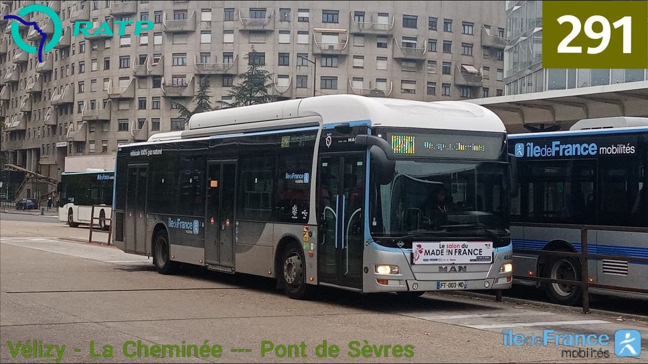 Bus 291 RATP - MAN Lion's City NL273 (A21) GNV N°4840 Vélizy - La ...