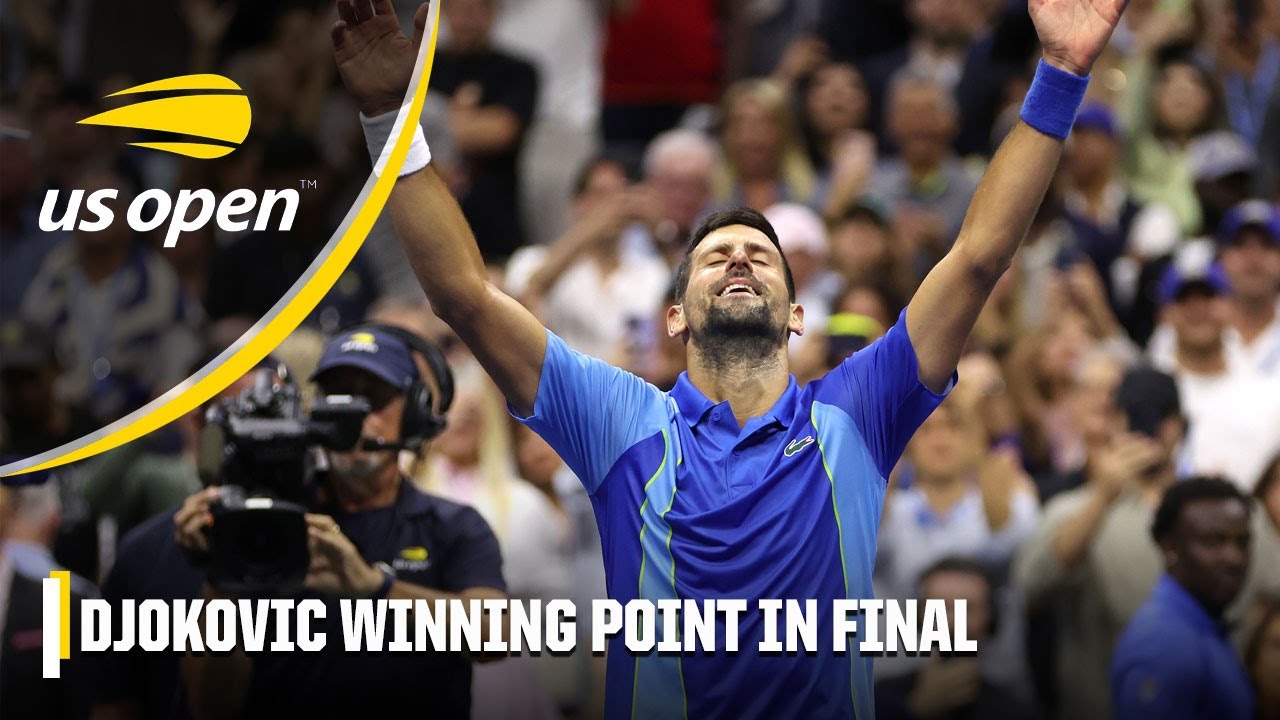 Novak Djokovic's FINAL POINT to WIN THE 2023 US OPEN MEN'S CHAMPIONSHIP ...