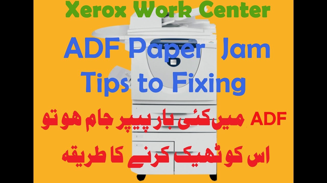 Xerox 5755 ADF Paper Jam Tips Fixing - YouTube