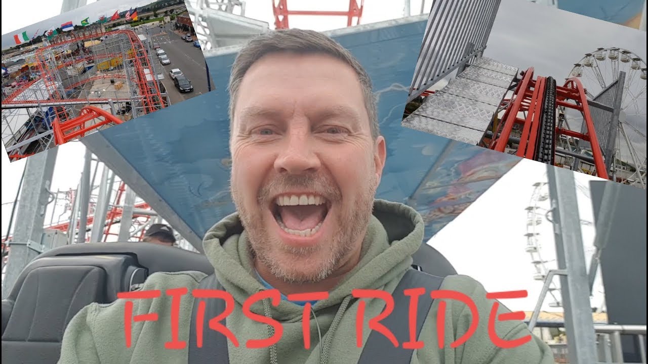 BARRY ISLAND PLEASURE PARKS BRAND NEW ROLLER-COASTER 🎢 (FIRST RIDE ...