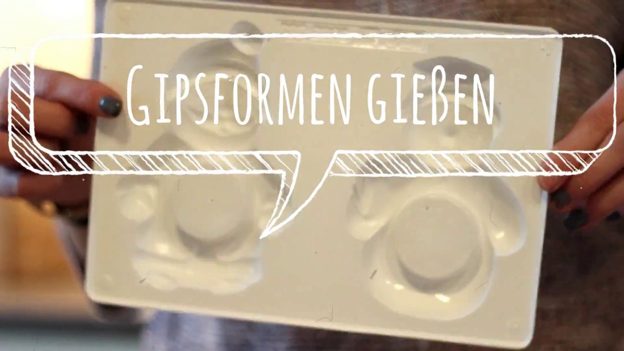 Basteln Mit Kindern Gipsformen Gießen Anleitung Youtube