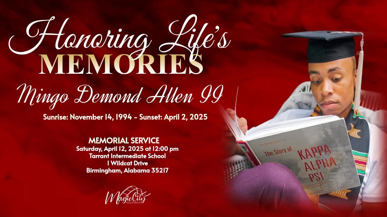 Memorial Service for Mr. Mingo Demond Allen II - YouTube