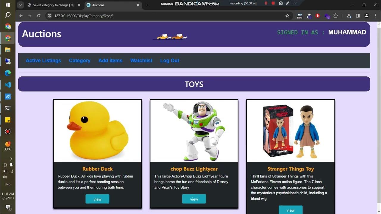 CS50’s Web Programming with Python and JavaScript - project 2 (Commerce) - YouTube
