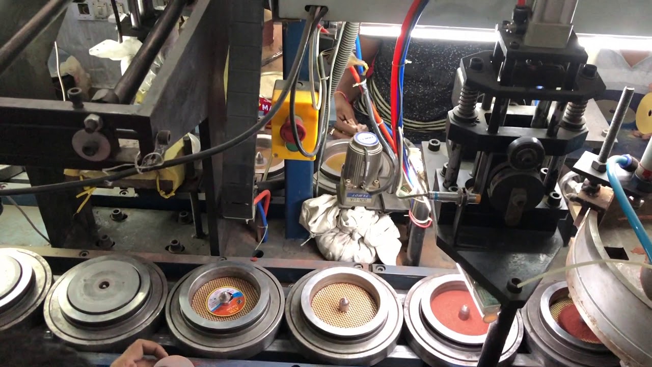 4 Inch Red metal Cutting Wheel forming - YouTube