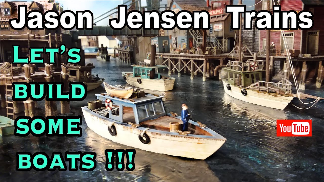 Let's build some boats for our model railroad! - YouTube