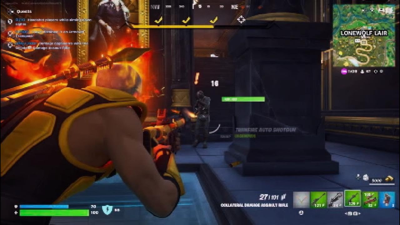 Deal 1000 damage to opponents with the Collateral Damage assault rifle ...