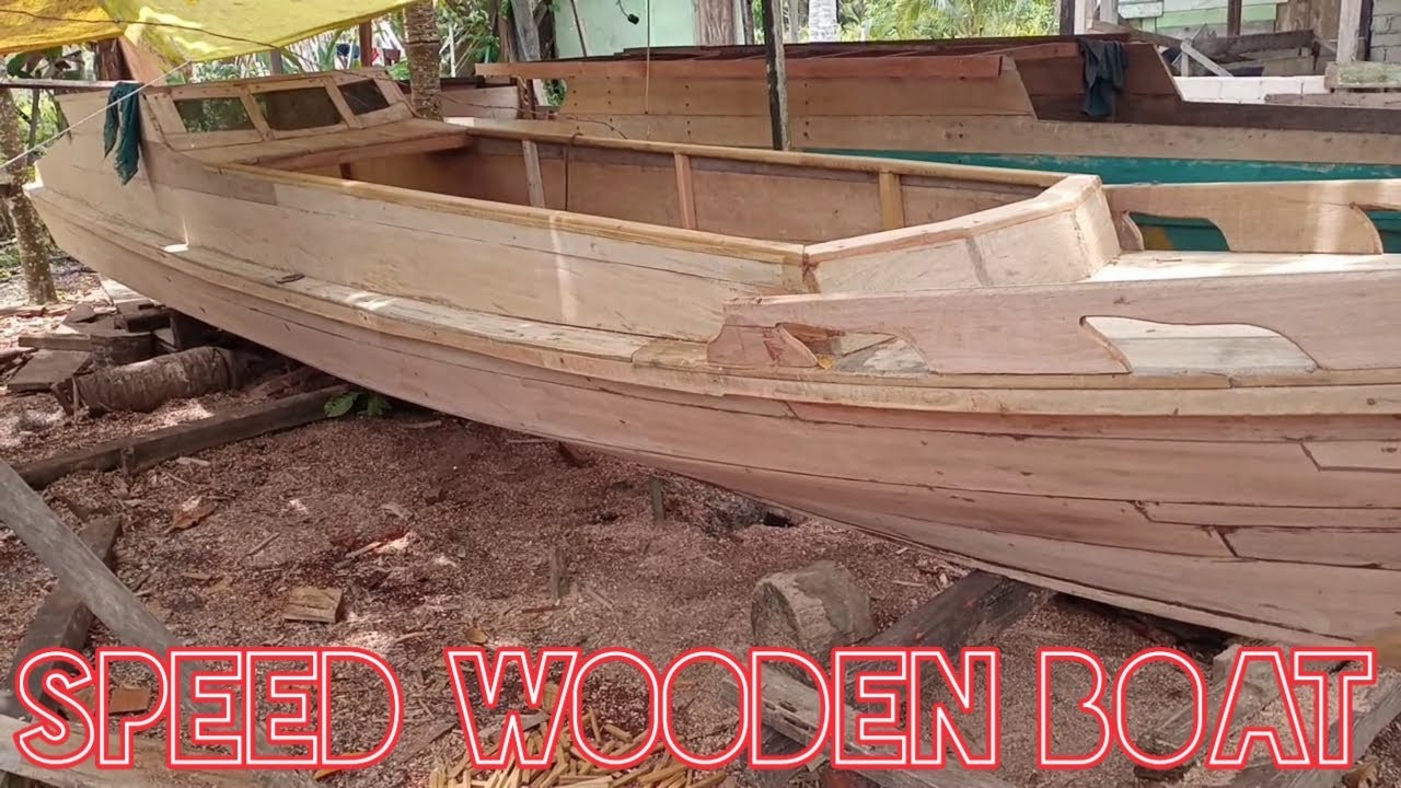 PERAHU KAYU MODEL SPEED//Speed Wooden Boat - YouTube