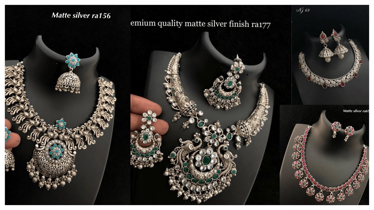 | LATEST PURE SILVER OXIDE JEWELLERY 2022 | BY SIRAS FASHION - YouTube