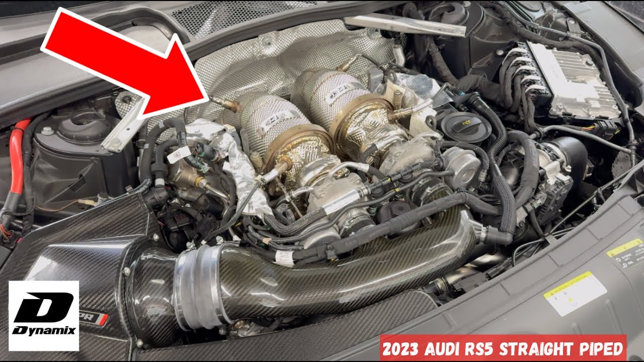 2023 Audi RS5 034 Motorsport Downpipes Paired With AWE Touring Exhaust ...