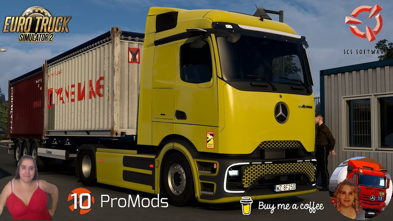 Euro Truck Simulator 2 (1.50) Mercedes Benz Actros MP6 Delivery to ...