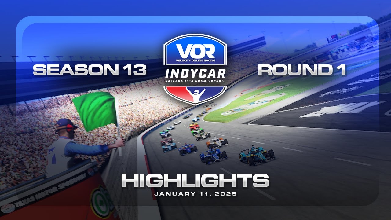 VOR iRacing IndyCar Championship | S13 - R1 | Race Highlights from ...