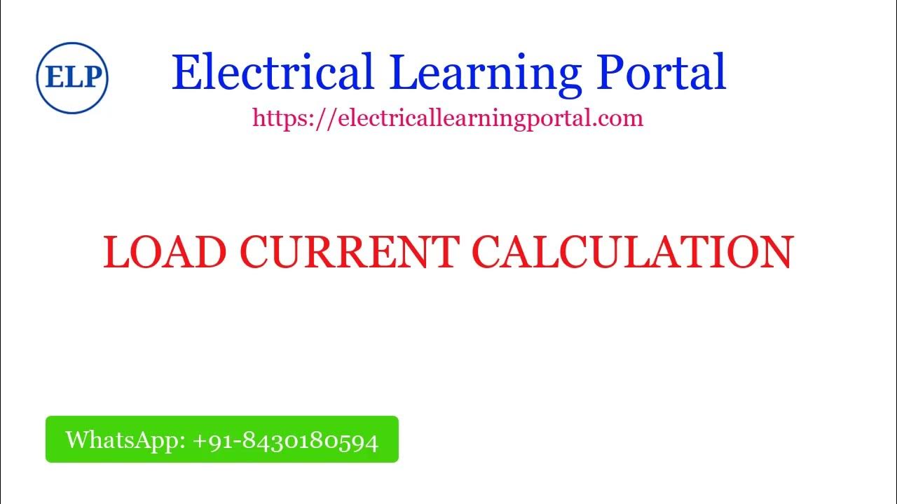 Load Current Calculation | ELP - YouTube