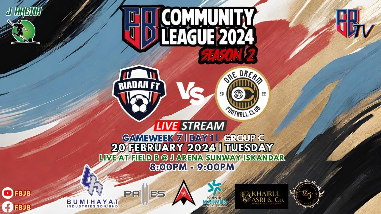 FBJB COMMUNITY LEAGUE | GAMEWEEK 7 | DAY 1 | GROUP C | RIADAH FT VS ONE ...
