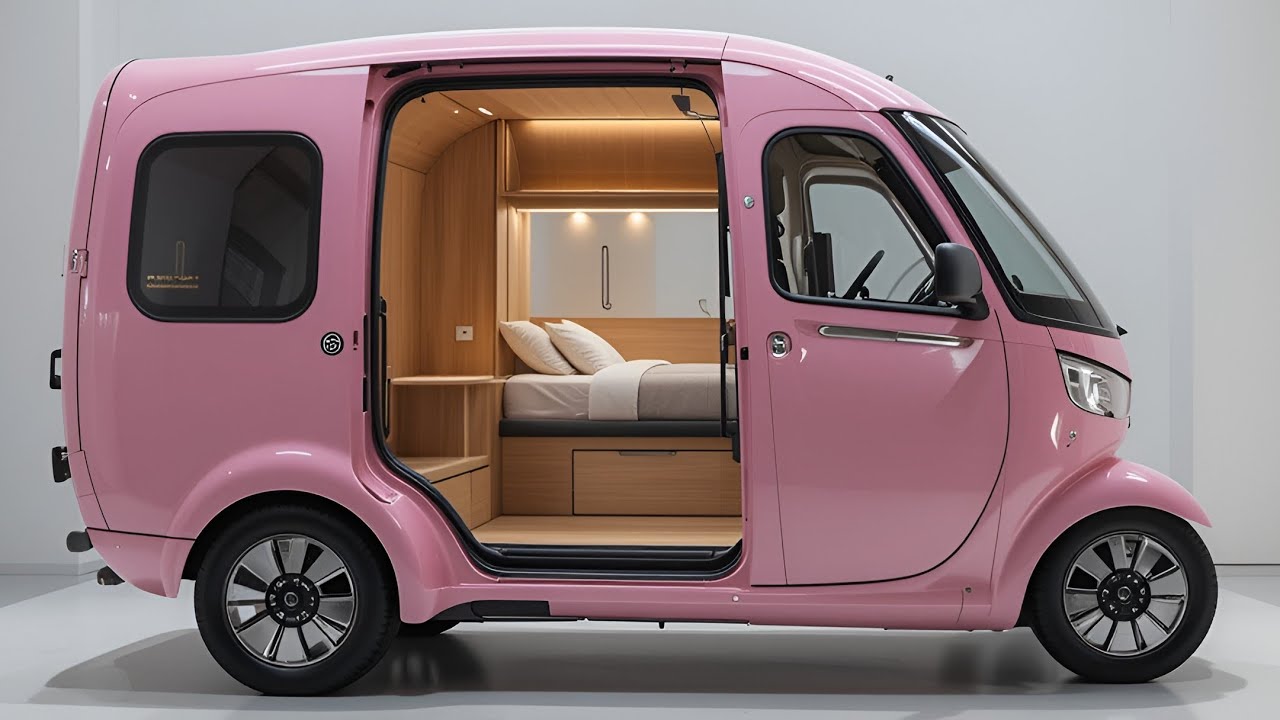 “2025 Pink Tricycle RV Camper | Compact Luxury, Bold Design & Future of ...
