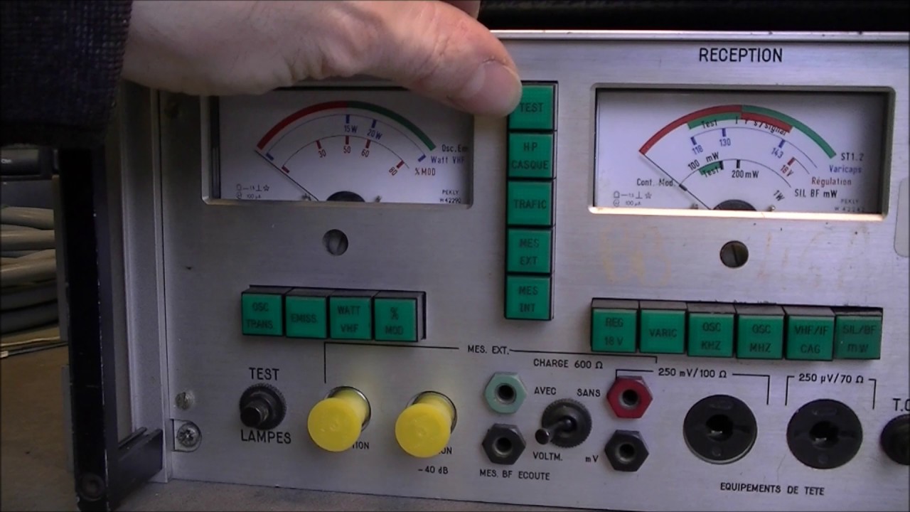 Socrat aircraft radios test bench from Ebay - YouTube