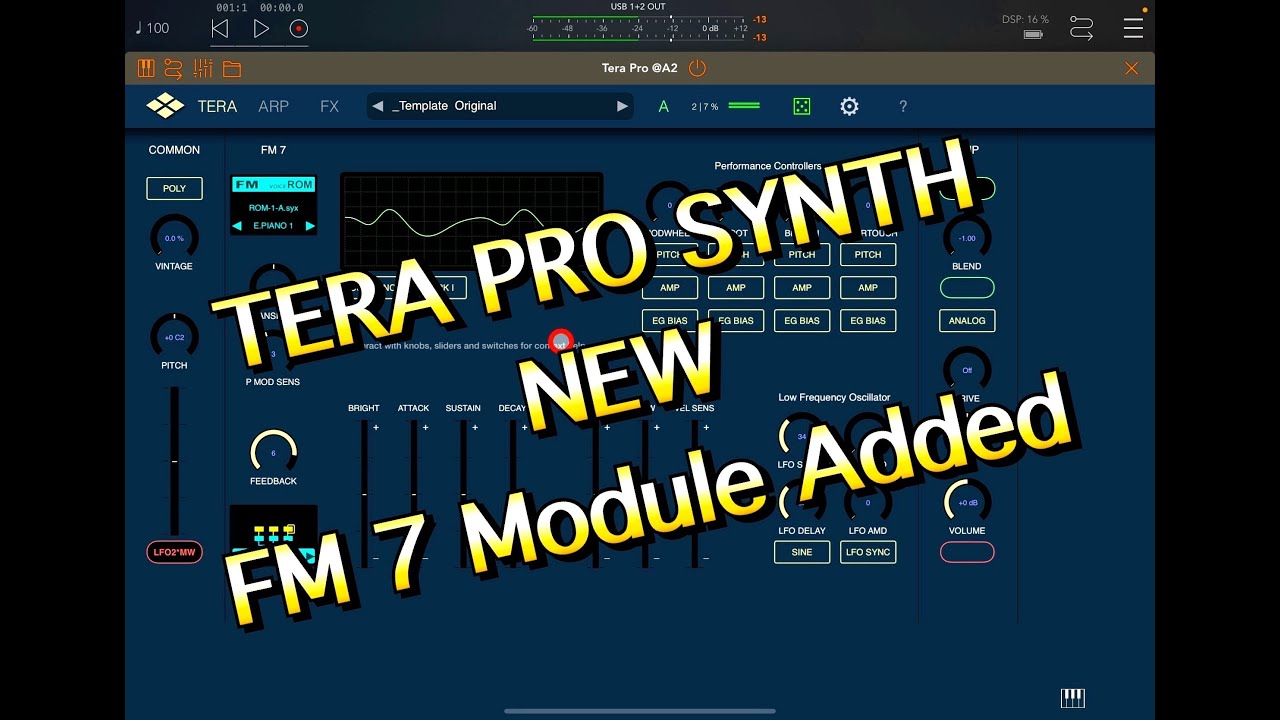 TERA PRO by Virsyn - NEW FM 7 Sound Engine - Full 6 Operator FM Synth ...