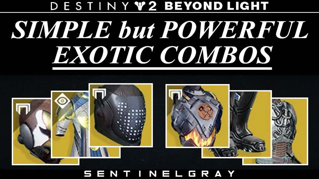 EASY Exotic Combos for New Players || Destiny 2 - YouTube