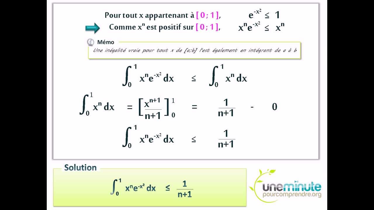 Encadrer Une Int grale D une Fonction Exponentielle YouTube encadrer-une-int-grale-d-une-fonction-exponentielle-youtube
