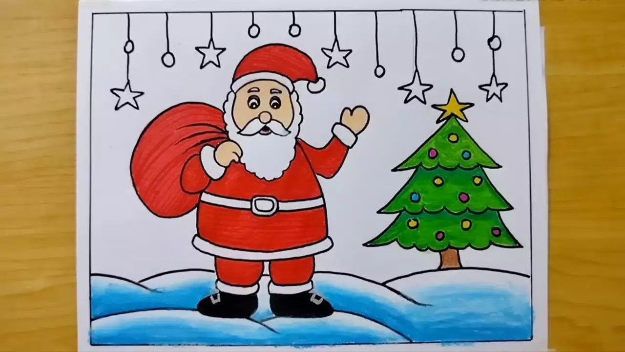 How to drawing santa claus || santa claus Drawing || - YouTube