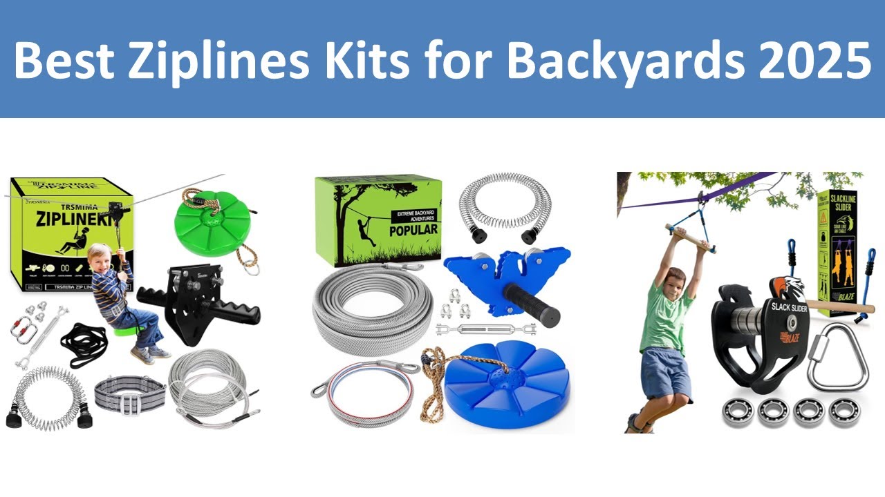 Top 10 Best Ziplines Kits for Backyards in 2025 - YouTube