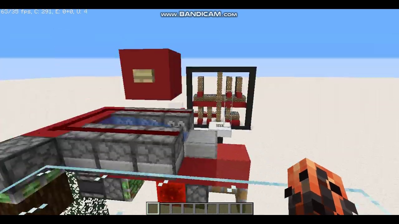 Minecraft Redstone : A gravity block launcher - YouTube