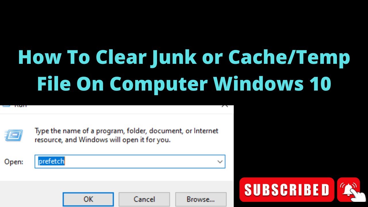 How To Clear Junk or Cache | Temp File On Computer Windows-10 - YouTube