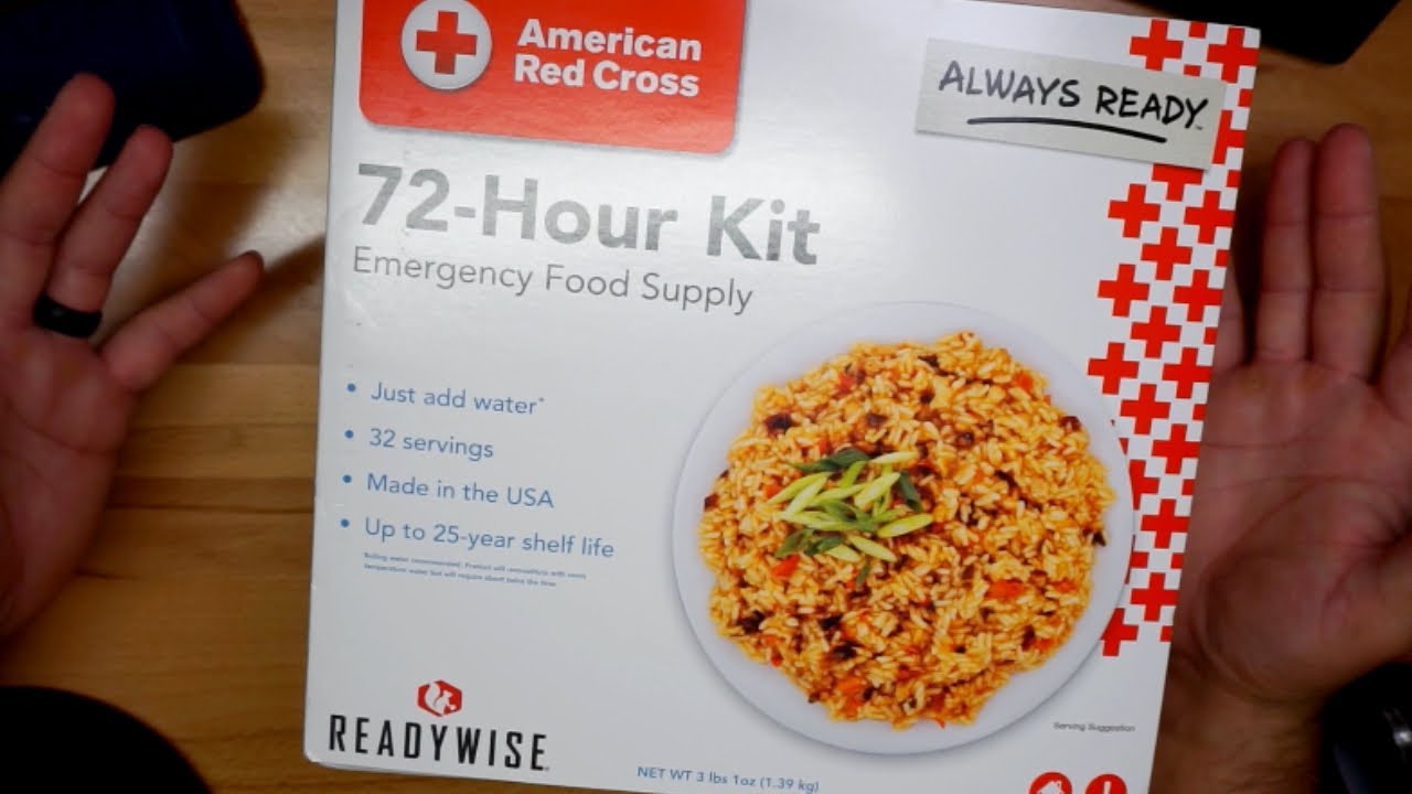 American Red Cross 72 Hour Emergency Food Kit - YouTube