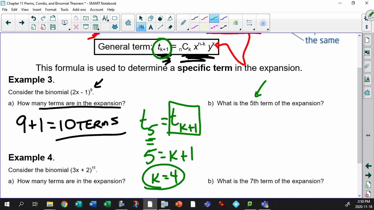 Unit 11 3 7 Introduction to the General Term Formula - YouTube