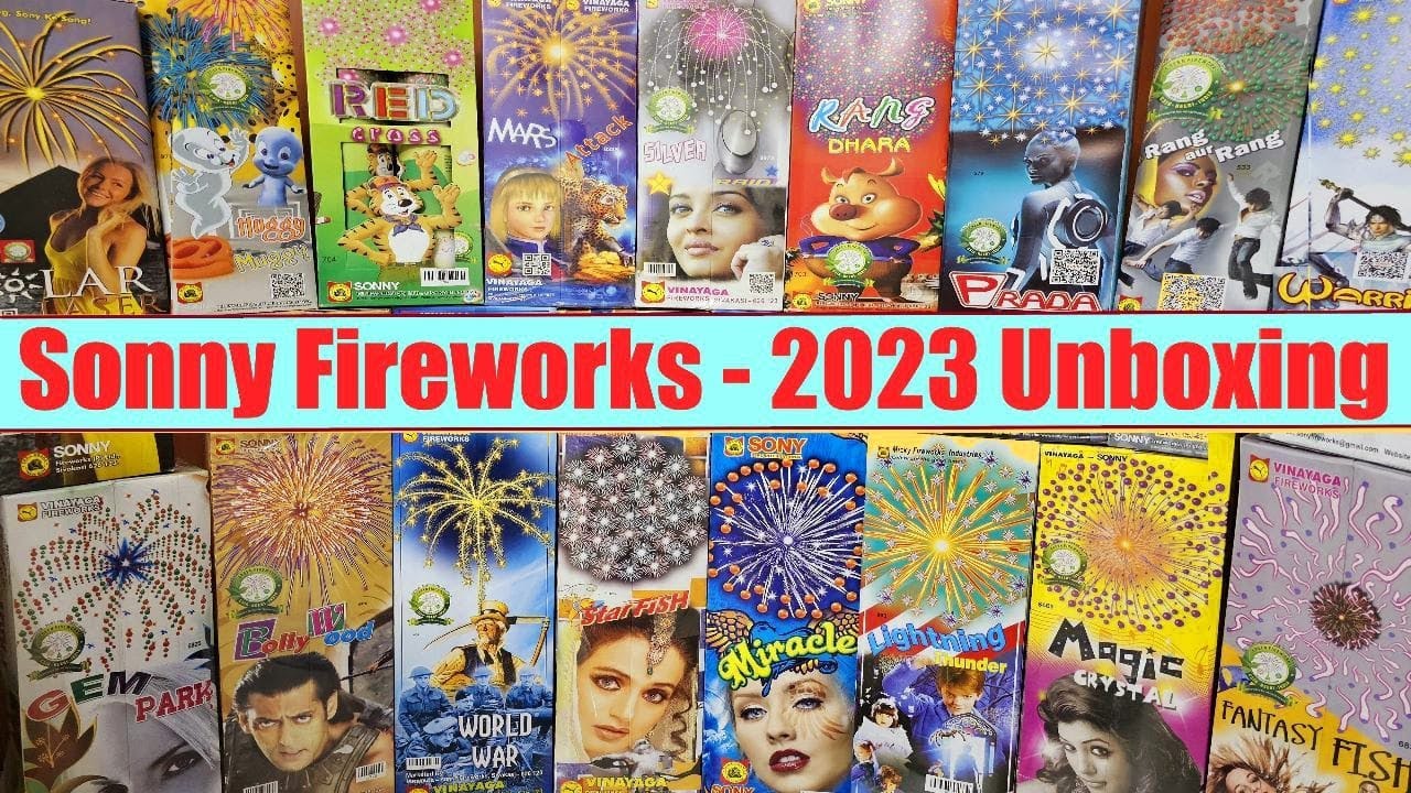 SONY FIREWORKS 2023 💥 சிவகாசி பட்டாசு VINAYAGA FIREWORKS 🌟 குறைந்த ...