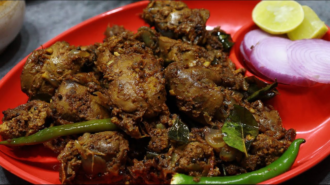 How to make Kerala Style Chicken Liver Roast | Nadan Chicken Liver ...