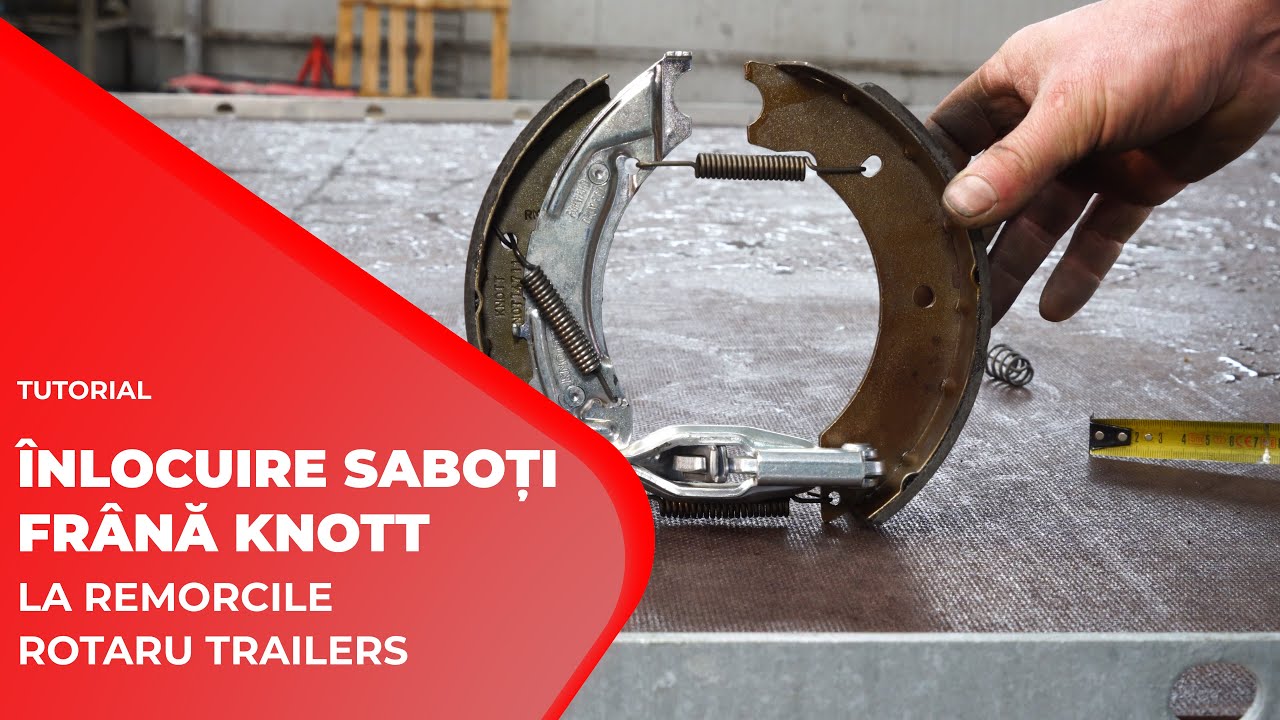 Inlocuire saboti frana Knott - YouTube