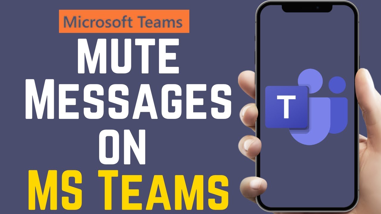 How to Mute Messages on MS Teams | Mute Chat on MS Teams(EASY) - YouTube
