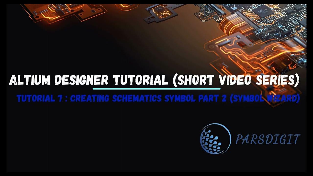 Altium Designer Tutorial 7 (Short Video Series) Creating Schematics Symbol Part 1 (Symbol Wizard ...