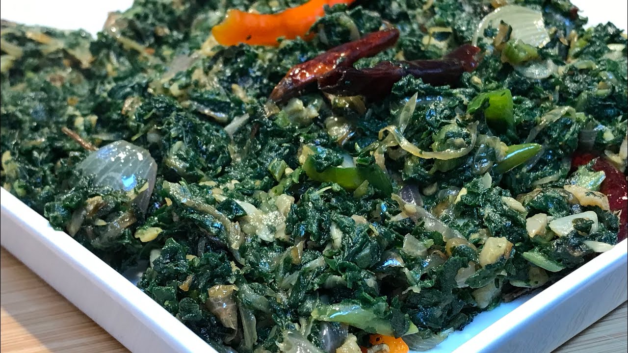 Saag Baaji (fresh from my garden) - YouTube