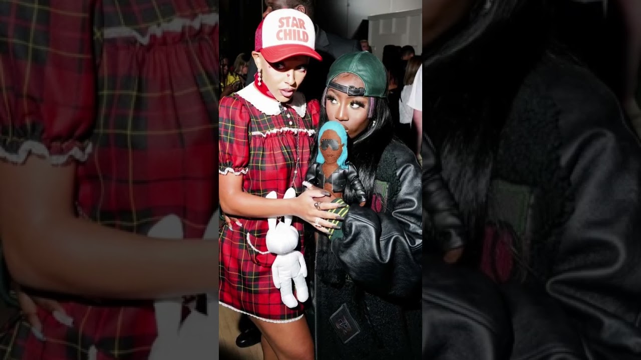 Doja Cat with Bree Runway & Lil Nas X at Coach's show - YouTube
