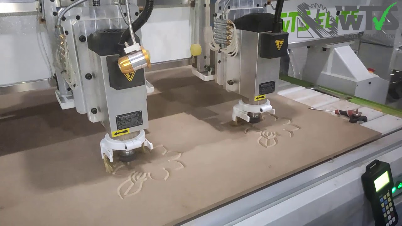 CNC Router Machine WTS Elite Double Head - YouTube