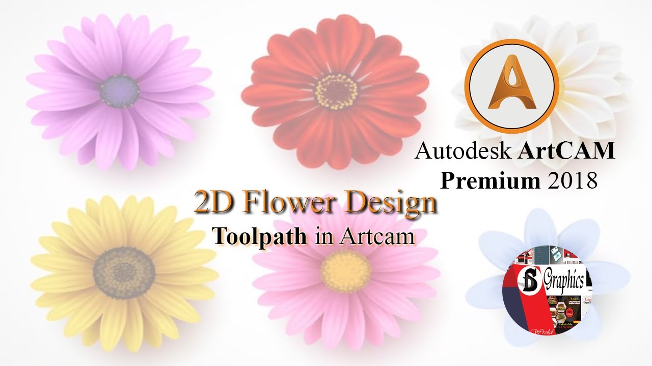 How to do 2D flower toolpath in Artcam 2018 #art #artcam - YouTube