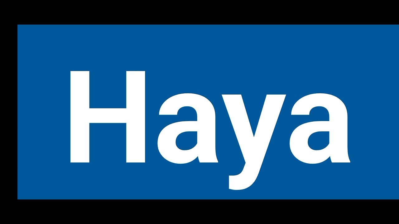 how to pronounce haya | pronounce haya | pronunciation of haya | haya ...