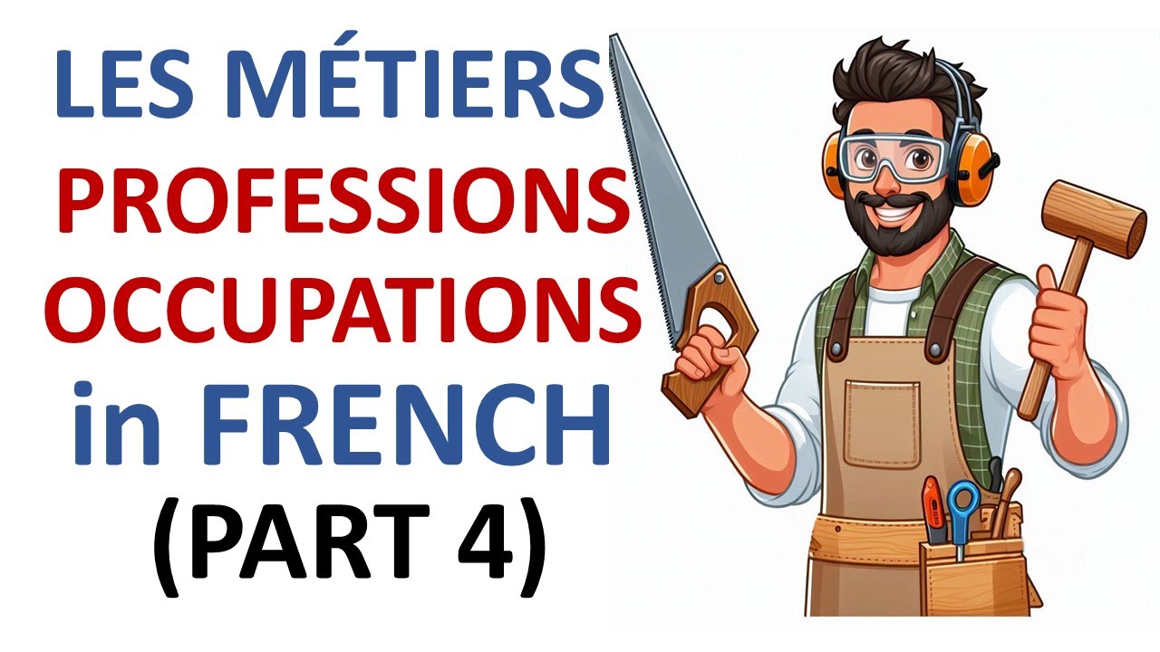 JOBS and PROFESSIONS in FRENCH PART 4 OCCUPATIONS Vocabulary Métiers en ...