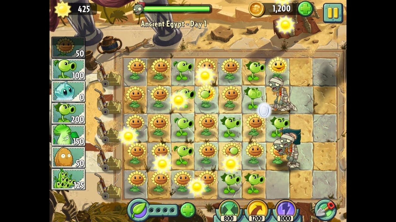 Plants vs Zombies 2 - HOW TO Get Extra Sun Trick / Tip [No Cheat ...