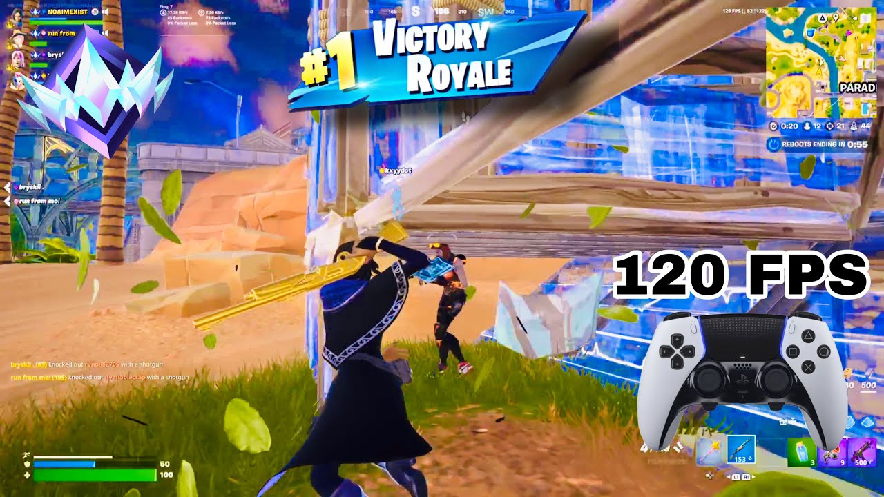 PS5 Fortnite Unreal Ranked | Controller Gameplay | 4K 120 FPS - YouTube