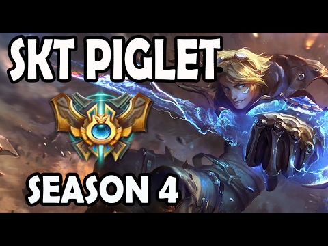 SKT T1 Piglet Ezreal vs Tristana Ad Carry Challenger Korea [Perfect Score] - YouTube