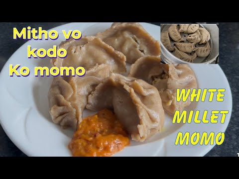 For the first time making white millet’s chicken momo #food # ...