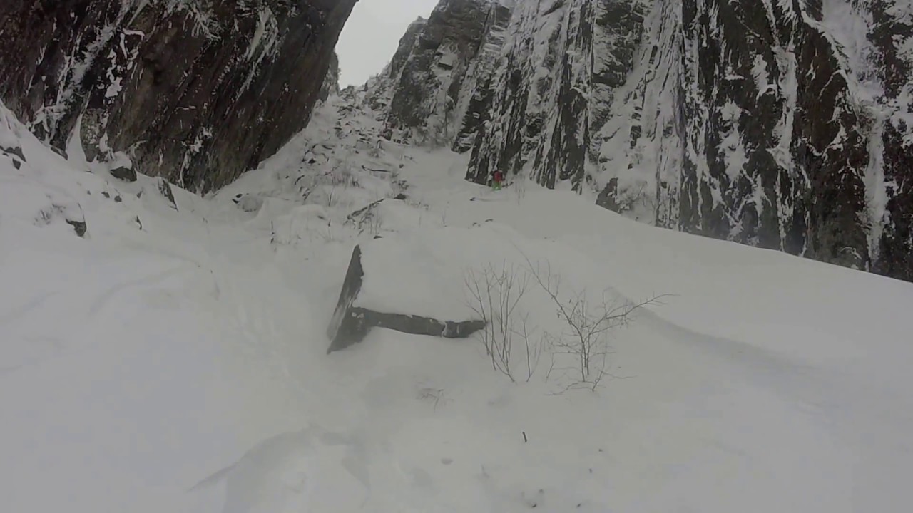 Ski Trap Dike ADK 2017 - YouTube