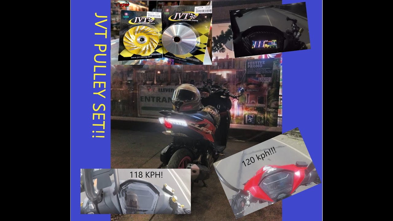 JVT PULLEY SET FOR CLICK 125 | Top Speed - YouTube