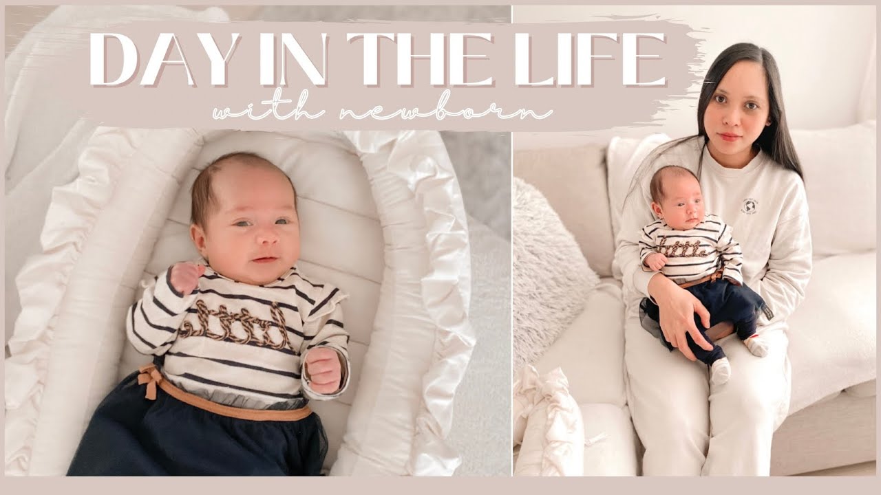 BABY UPDATE | 24 Hours With A Newborn At Home, 6 Weeks Old Baby Girl ...